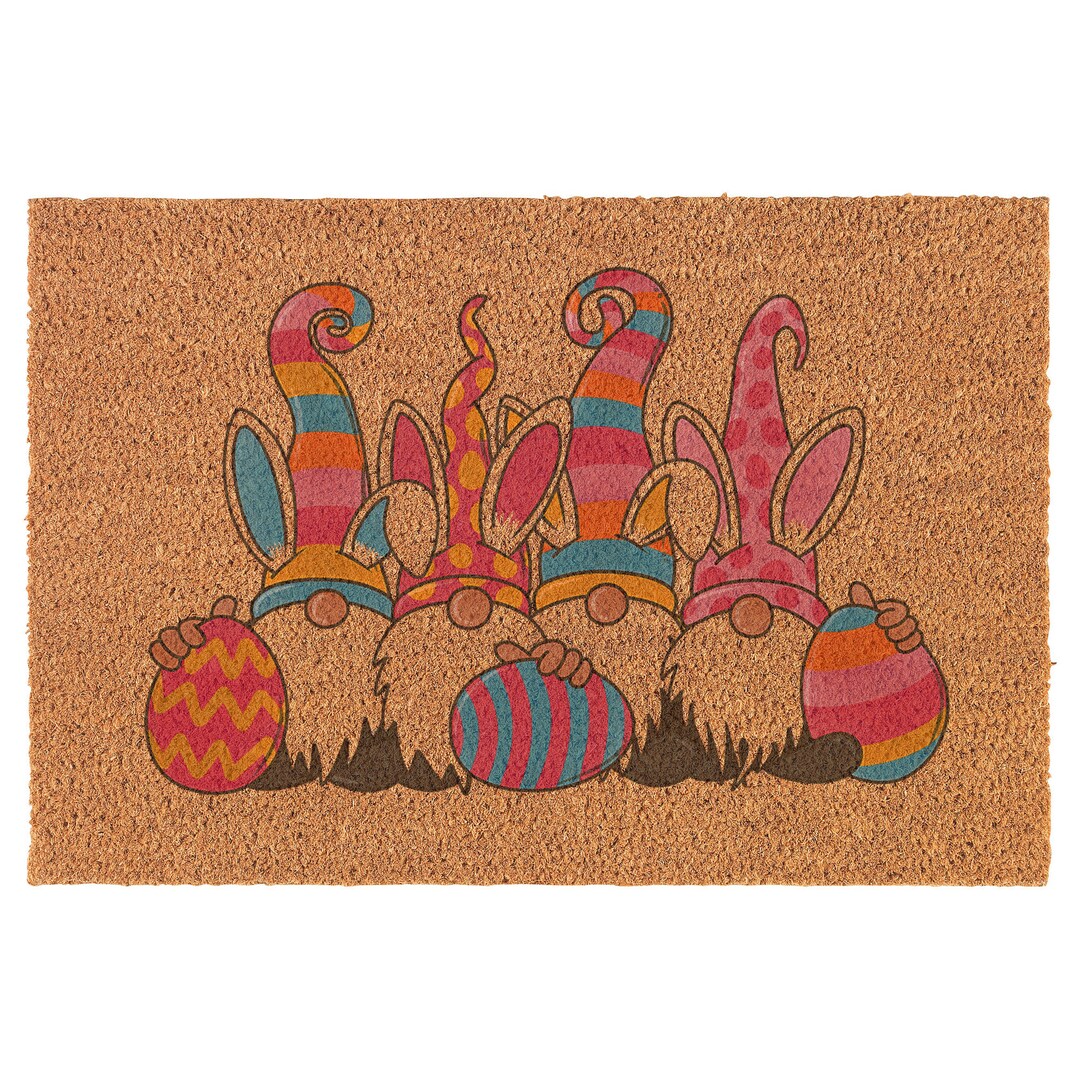 Easter Gnomes Coir Doormat Door Mat Entry Mat Housewarming Gift ...
