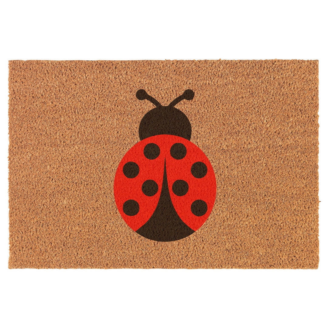 Ladybug Coir Doormat Door Mat Housewarming Gift Newlywed Gift Wedding ...