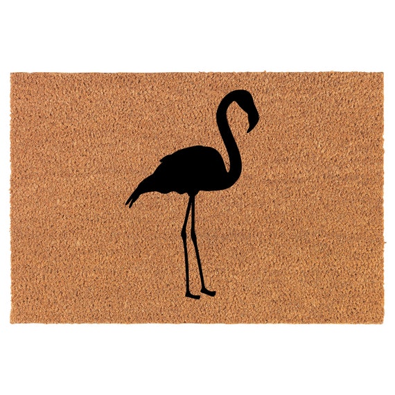 Flamingo Coir Doormat Door Mat Entry Mat Housewarming Gift - Etsy
