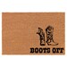 Boots off CORNER Cowboy Cowgirl Boots Ranch Farm Country Coir Doormat ...