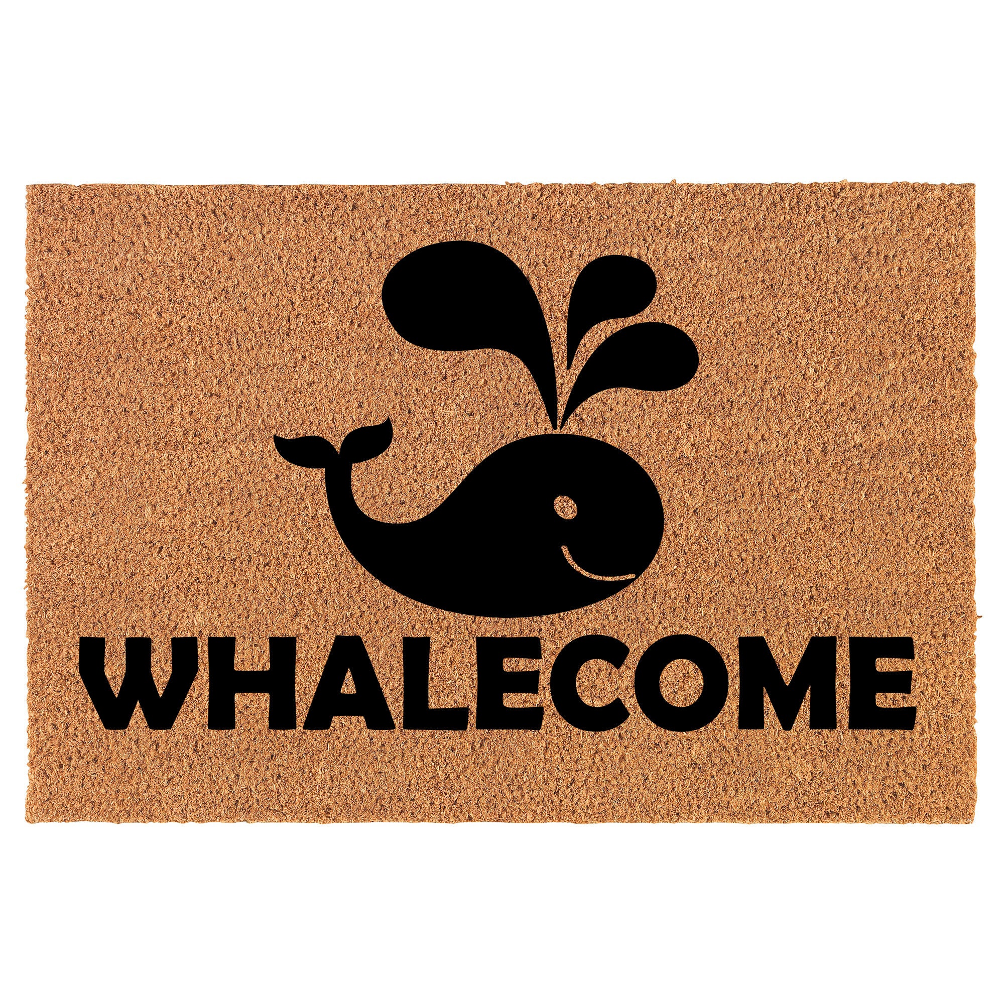 Whalecome Welcome Whale Funny Coir Doormat Door Mat | Etsy
