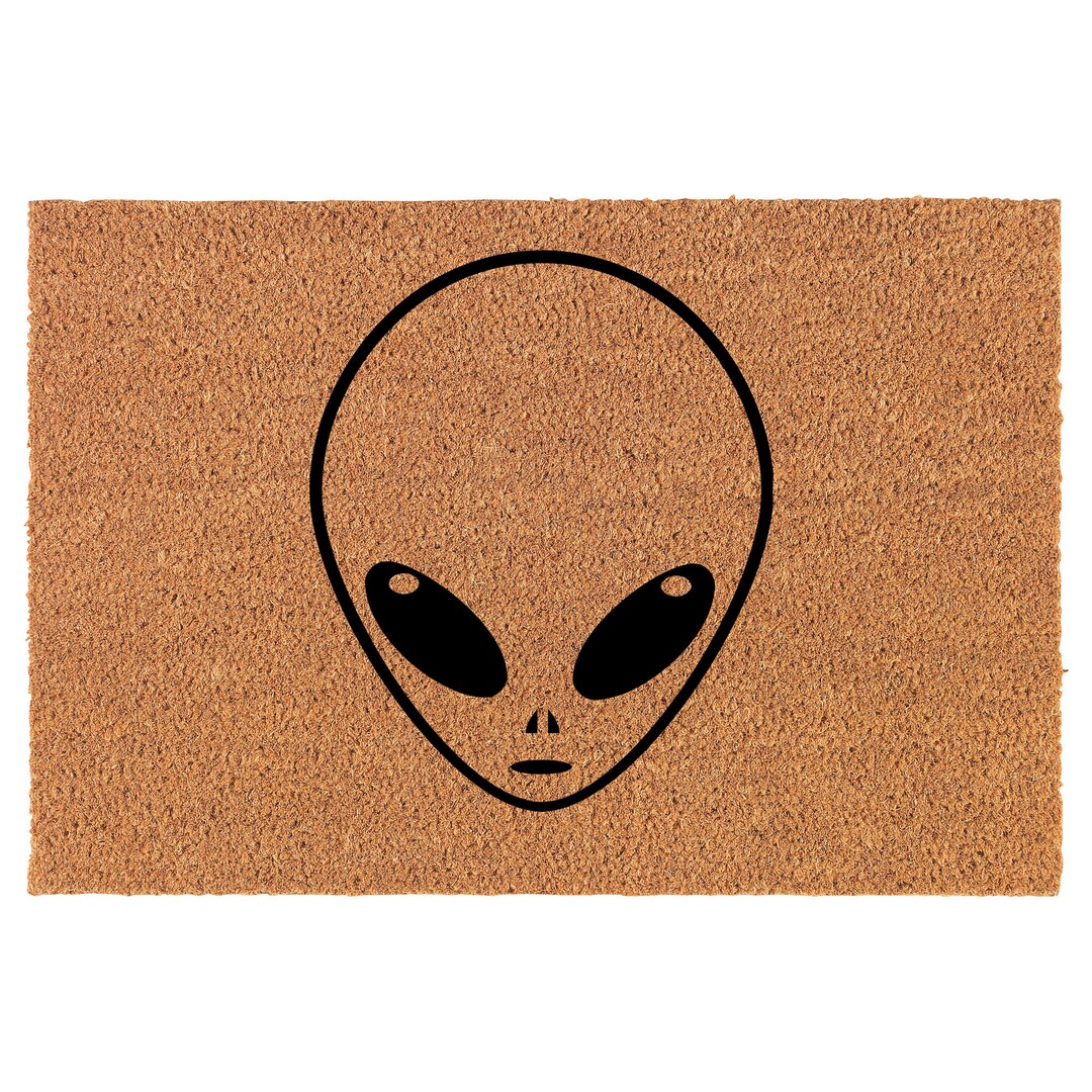Alien Head Coir Doormat Door Mat Housewarming Gift Newlywed Gift ...