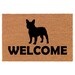Welcome French Bulldog Coir Doormat Door Mat Entry Mat Housewarming ...