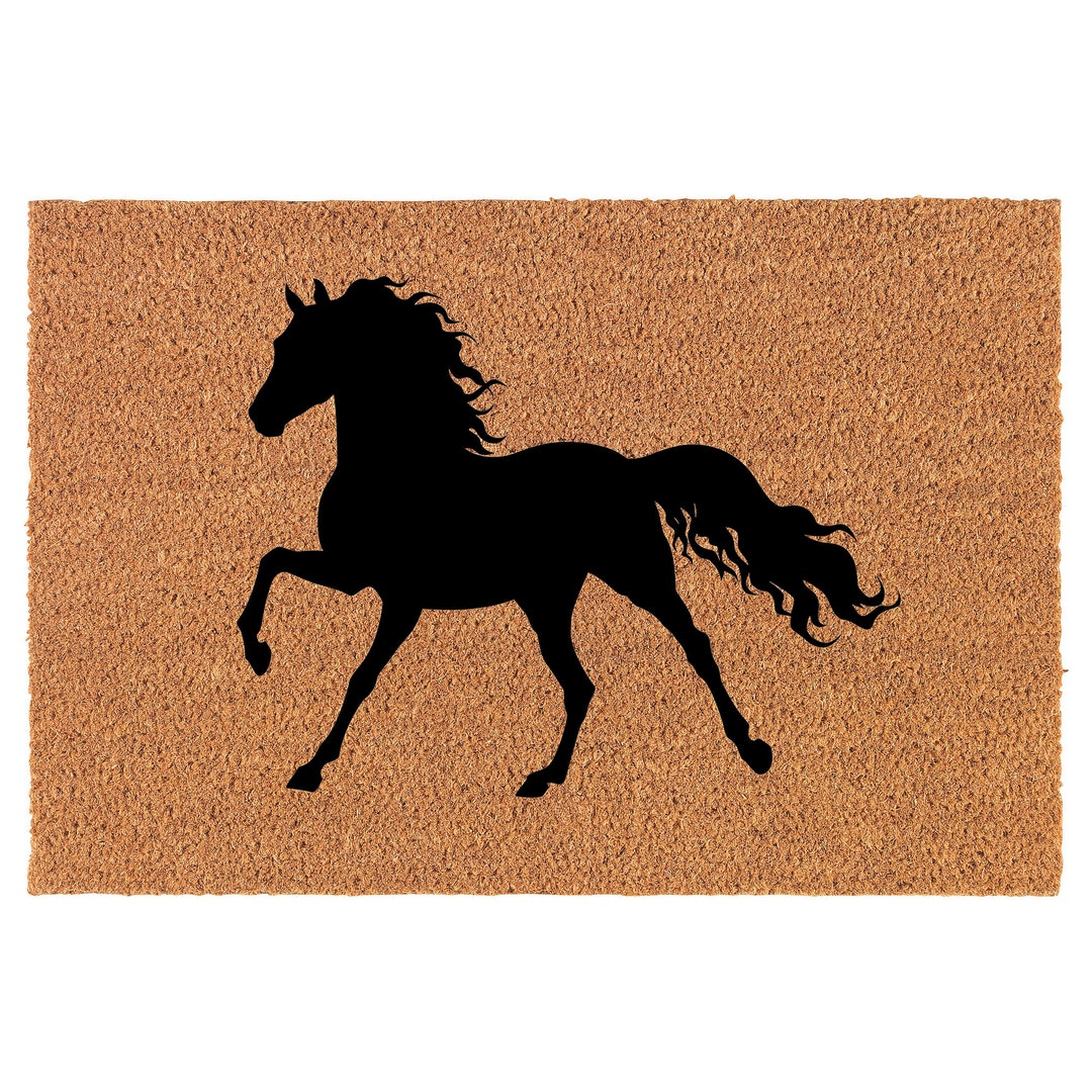 Horse Coir Doormat Door Mat Entry Mat Housewarming Gift Newlywed Gift ...
