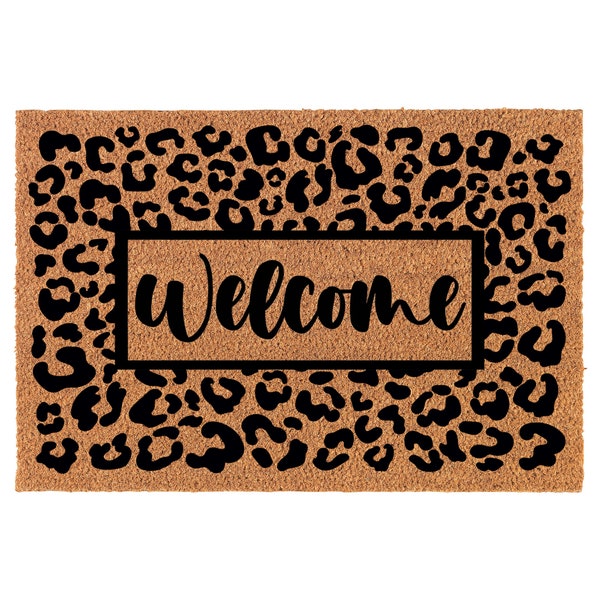 Leopard Door Mat - Etsy