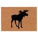 Moose Coir Doormat Door Mat Entry Mat Housewarming Gift Newlywed Gift ...