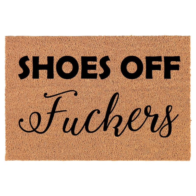 Shoes off Sign Funny - Etsy