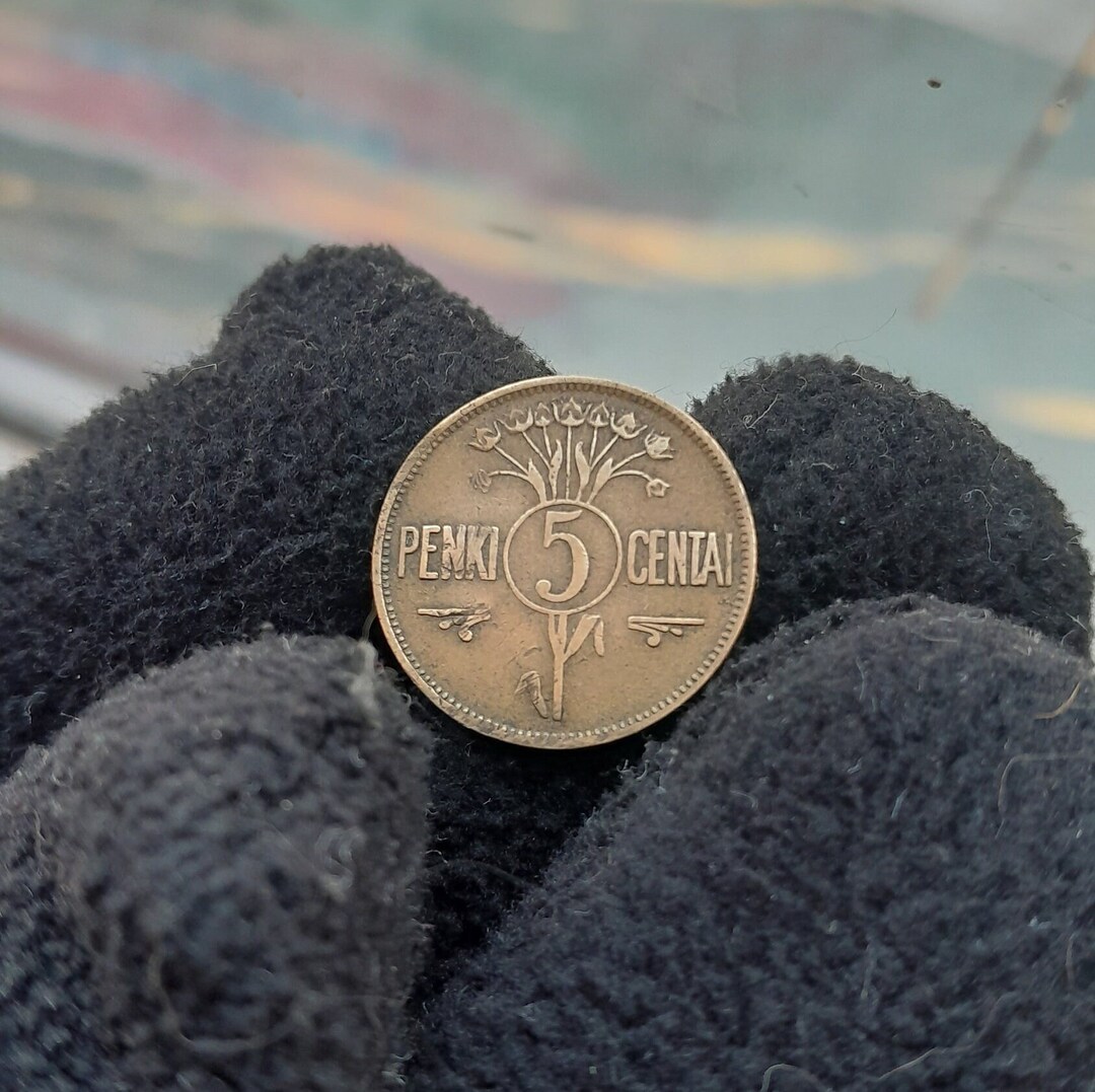Lithuanian Coin 5 Centai, 1925, Rare Vintage Coin, Lithuanian Coins ...