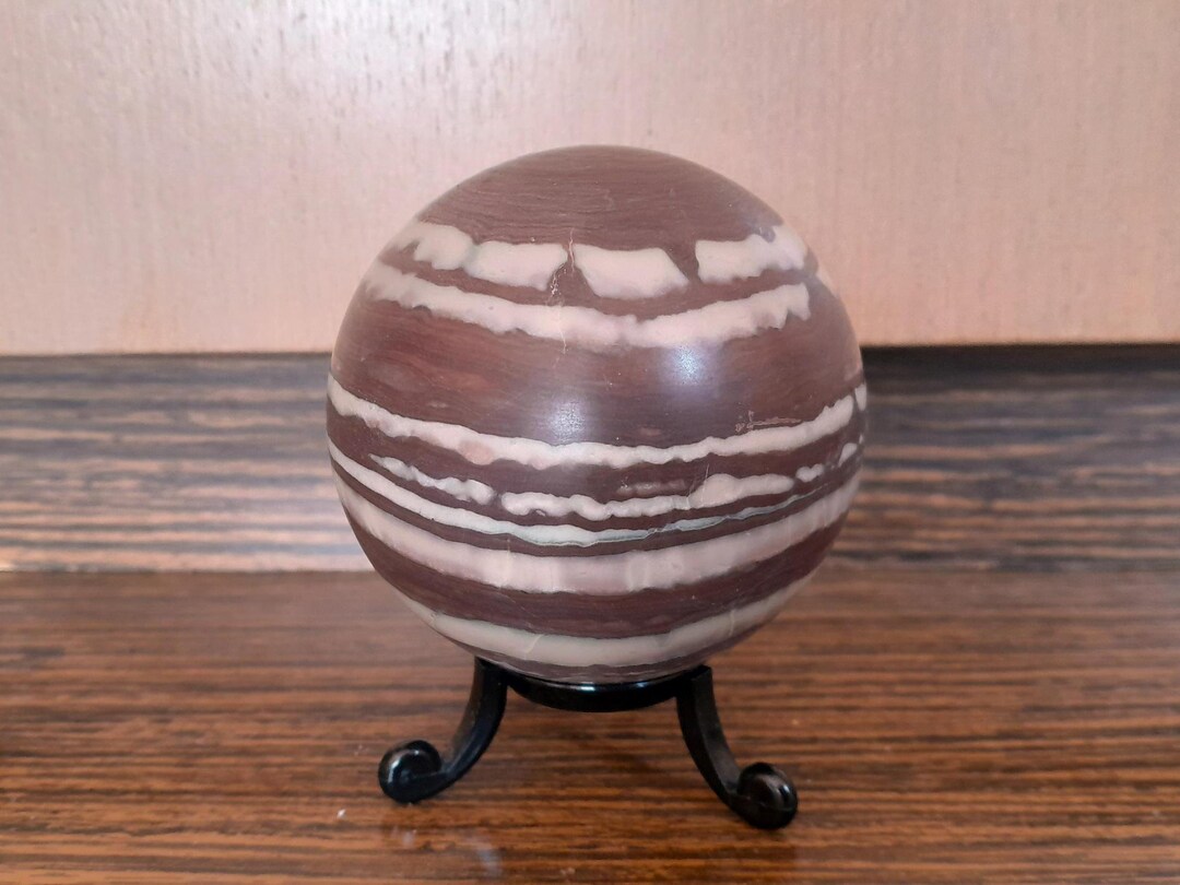 Ocean Jasper Sphere 1,15lb, Banded Agate Sphere, Agate Bead, Banded ...