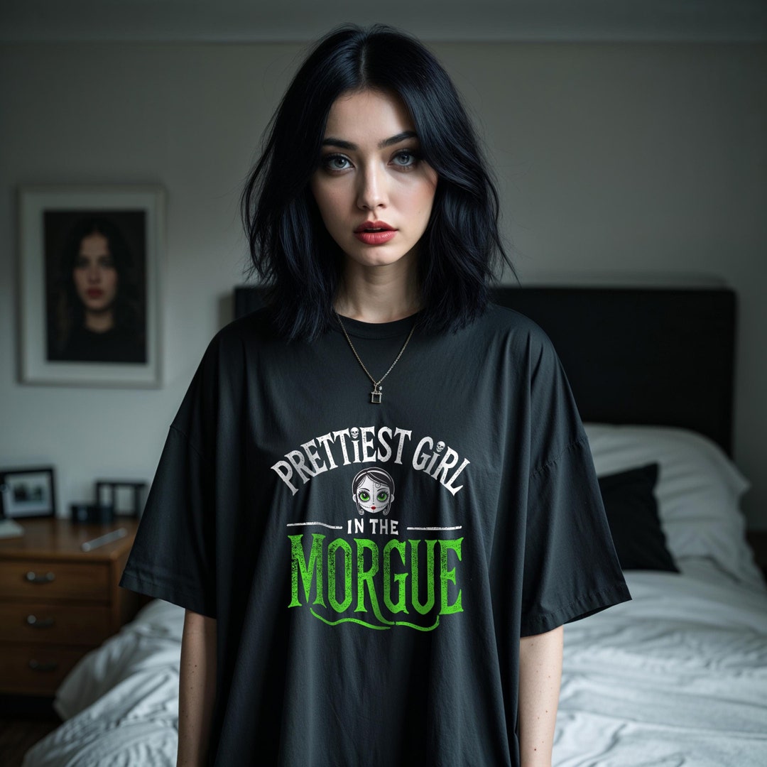 Prettiest Girl in the Morgue Goth T-shirt, Alt Fashion Top, Dark ...