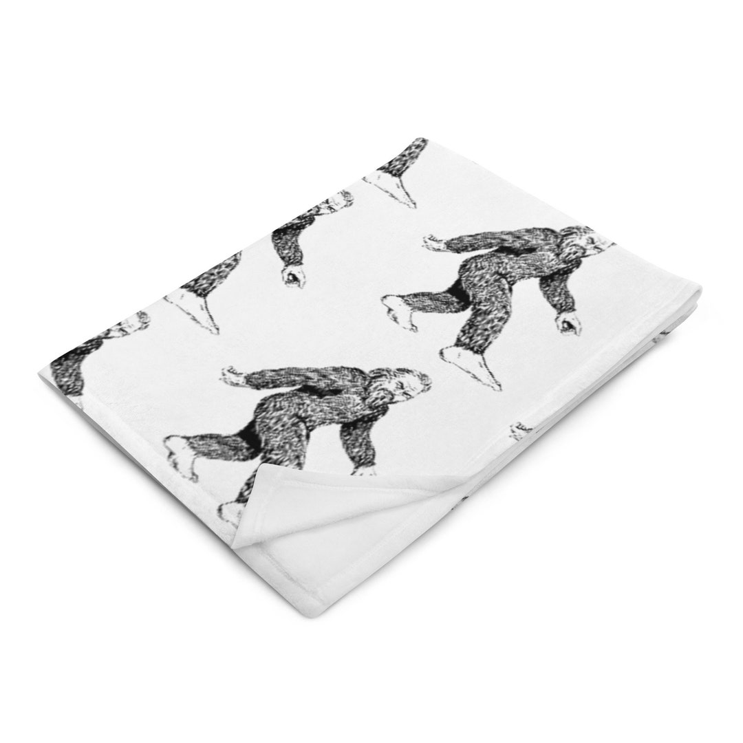 Bigfoot Sasquatch Throw Blanket - Etsy
