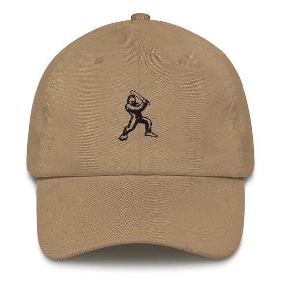 Baseball cap Bigfoot Baseball player with embroidered | Etsy