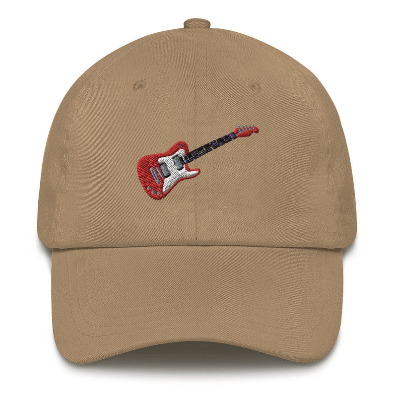 Electric Guitar Hat, Embroidered Rocker Guitar Dad Hat - Etsy
