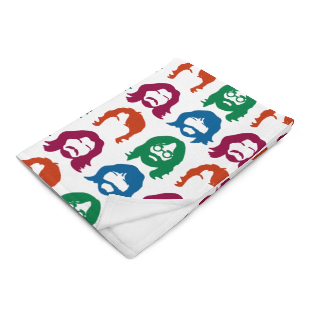 Fabulous Four Faces Throw Blanket, Music Fan Gift - Etsy