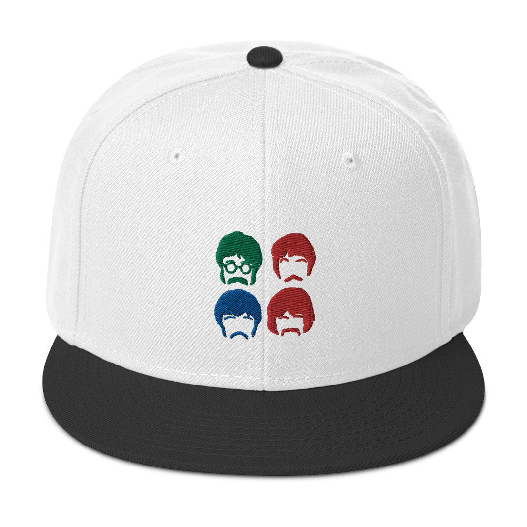 Fabulous Four Faces Snapback Hat, Musician Classic Rock and Roll Cap - Etsy