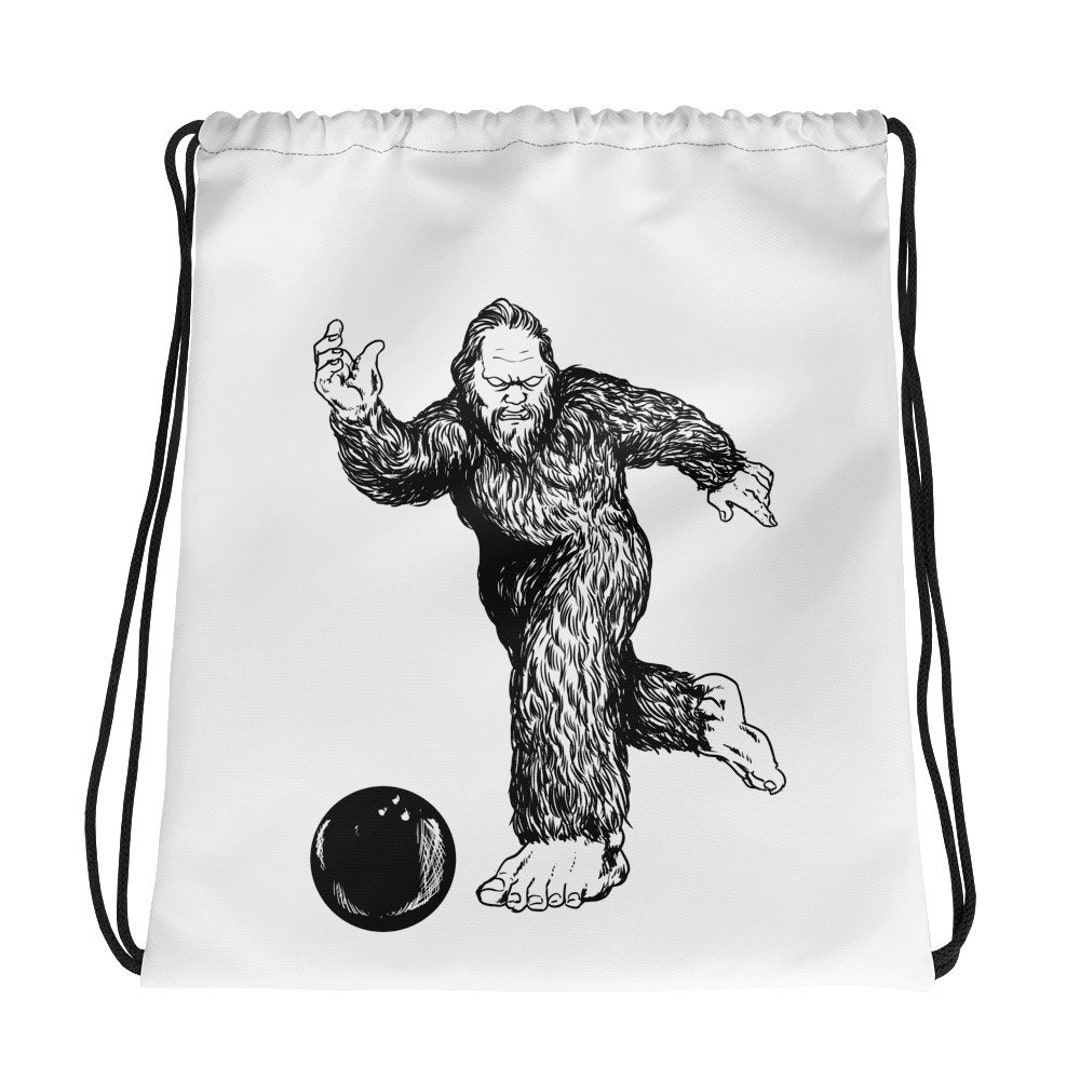 Bowling Bag, Bigfoot Sasquatch Yeti Bowler Drawstring Bag - Etsy
