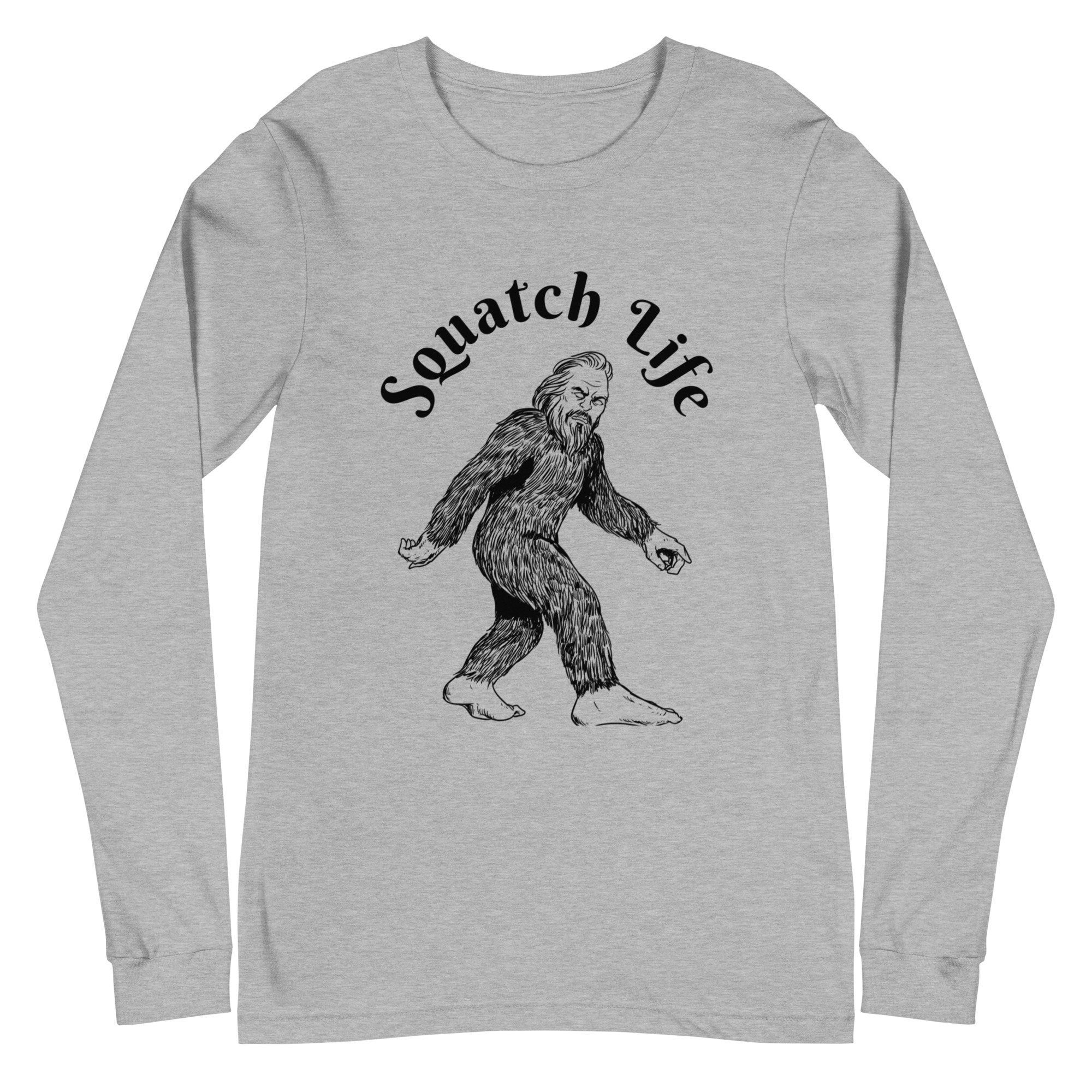 Bigfoot Tshirt. Squatch Life Long Sleeve Tee Fun Bigfoot - Etsy