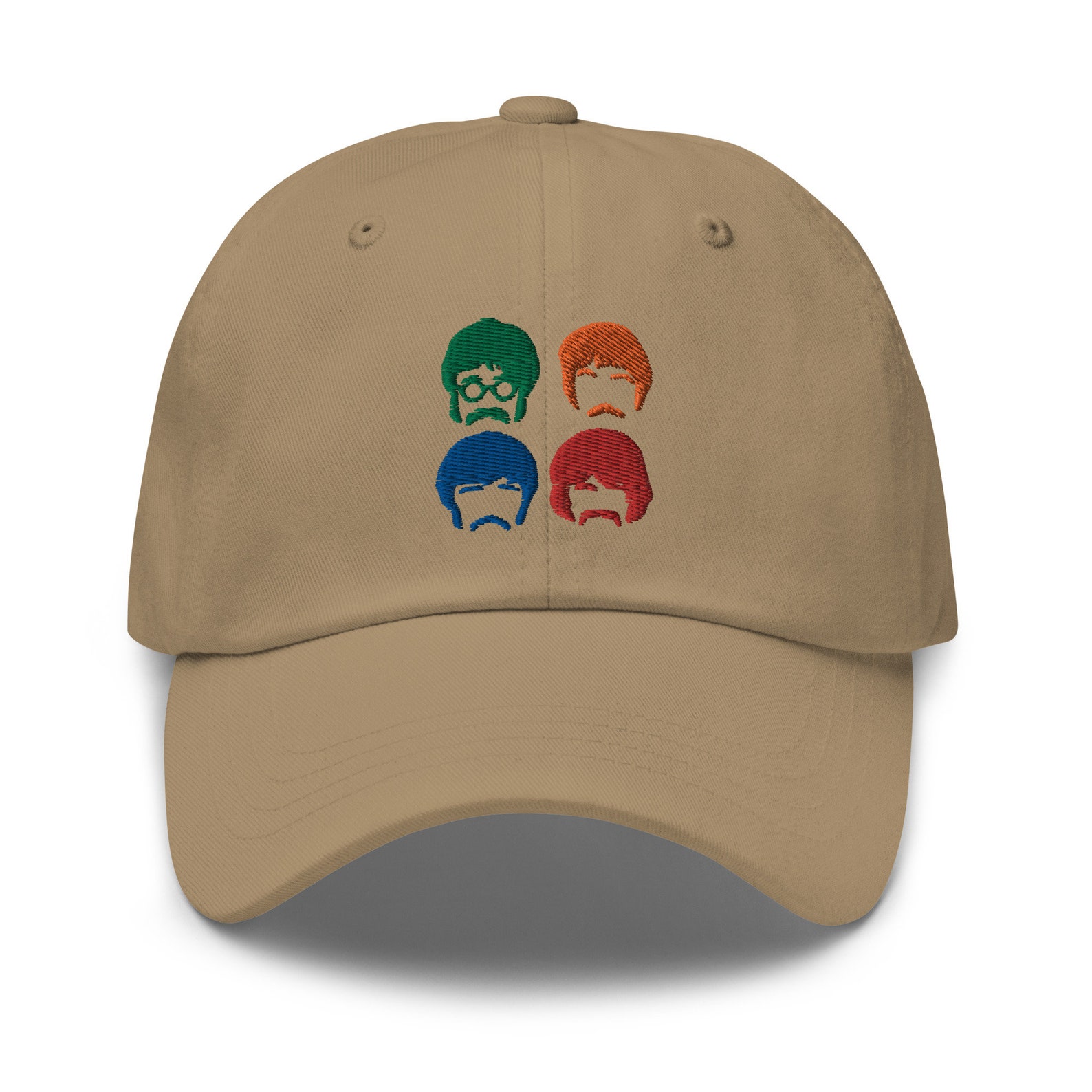 Fabulous Four Faces Hat, Embroidered Music Lover Cap, Dad Hat - Etsy