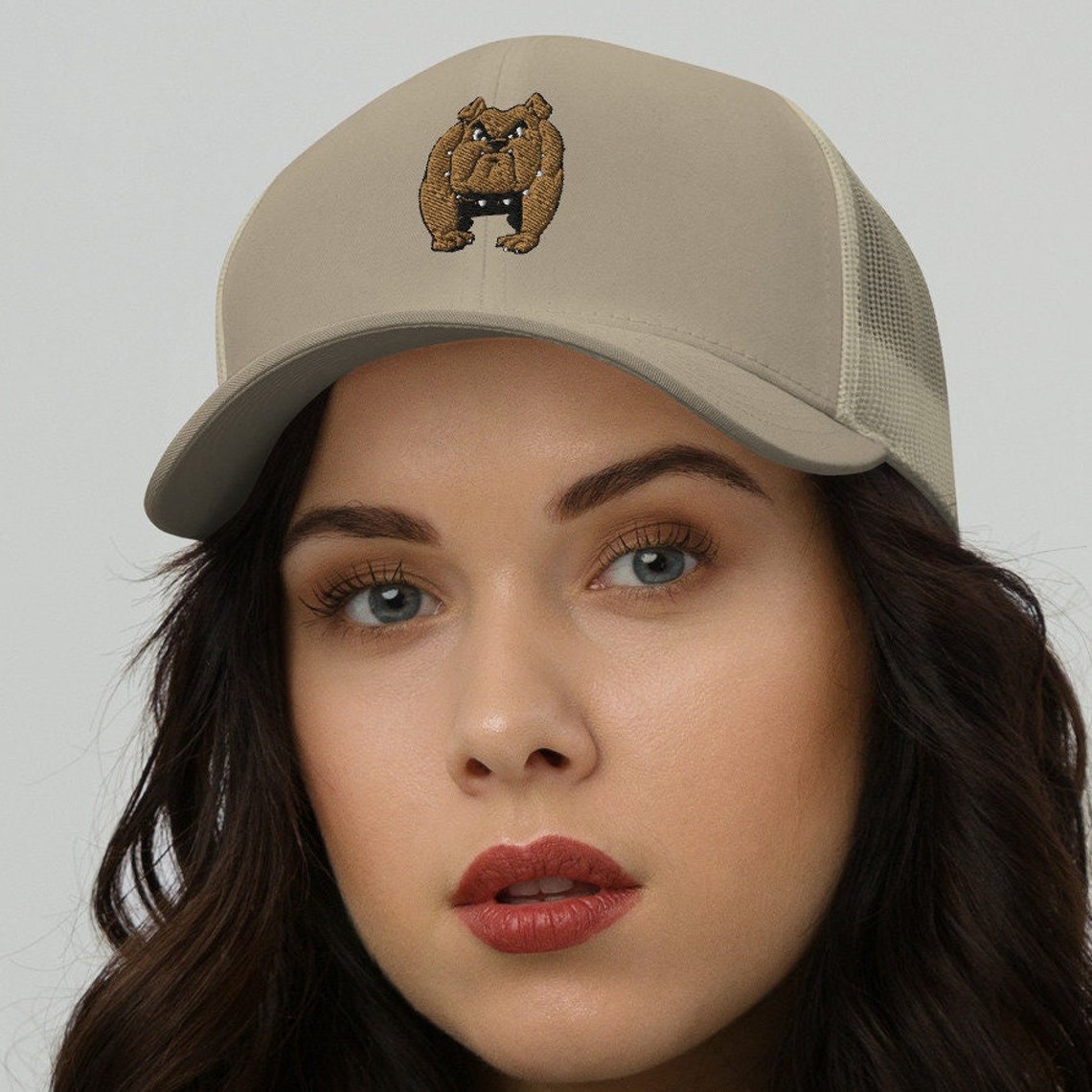 Tough Bulldog Embroidered Trucker Cap, Pitt Bull, English Bulldog, Junk ...