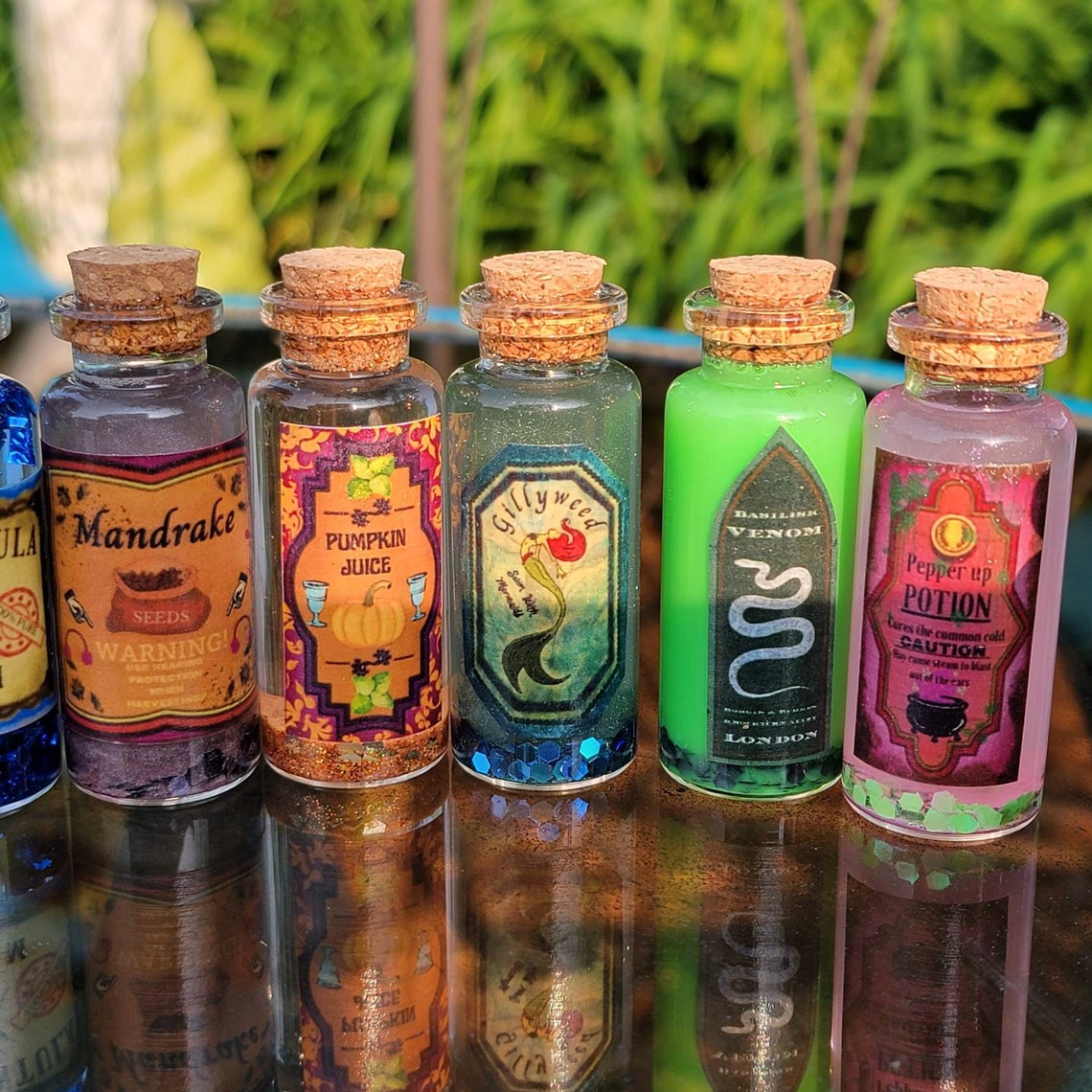 Set of 32 Harry Potter inspired potions | Etsy