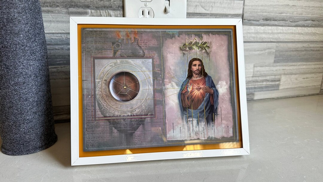 Kintsugi Christ 8.5 X 10.5 Inch Framed Gicleé Print (clementine Option ...
