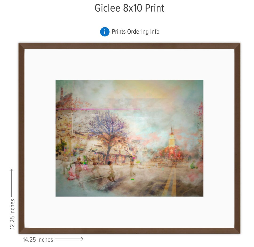 Dreamfield, 8x10 Copper Framed Gicleé With Matte - Etsy