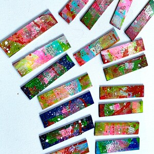 Hand Painted Magnets-abstract & Funky Art Magnet-randomly Selected ...
