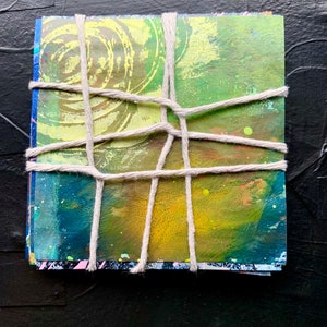 Grunge, Color Splash Squares-painted Paper Ephemera-13 Piece Variety ...