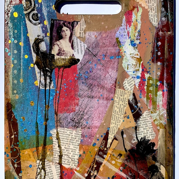 Mixed Media Collage Art - Etsy