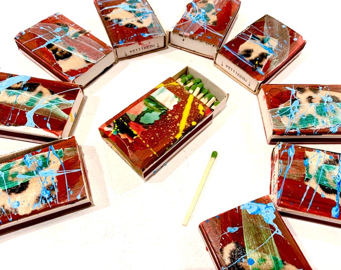 Painted Recycled Box Kit-painted Paper Ephemera-30+ Pieces Variety Pack ...