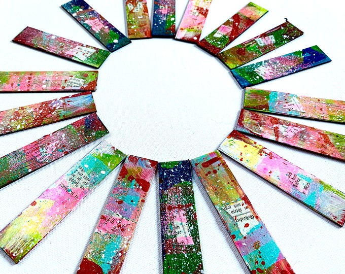 Hand Painted Magnets-abstract & Funky Art Magnet-randomly Selected ...