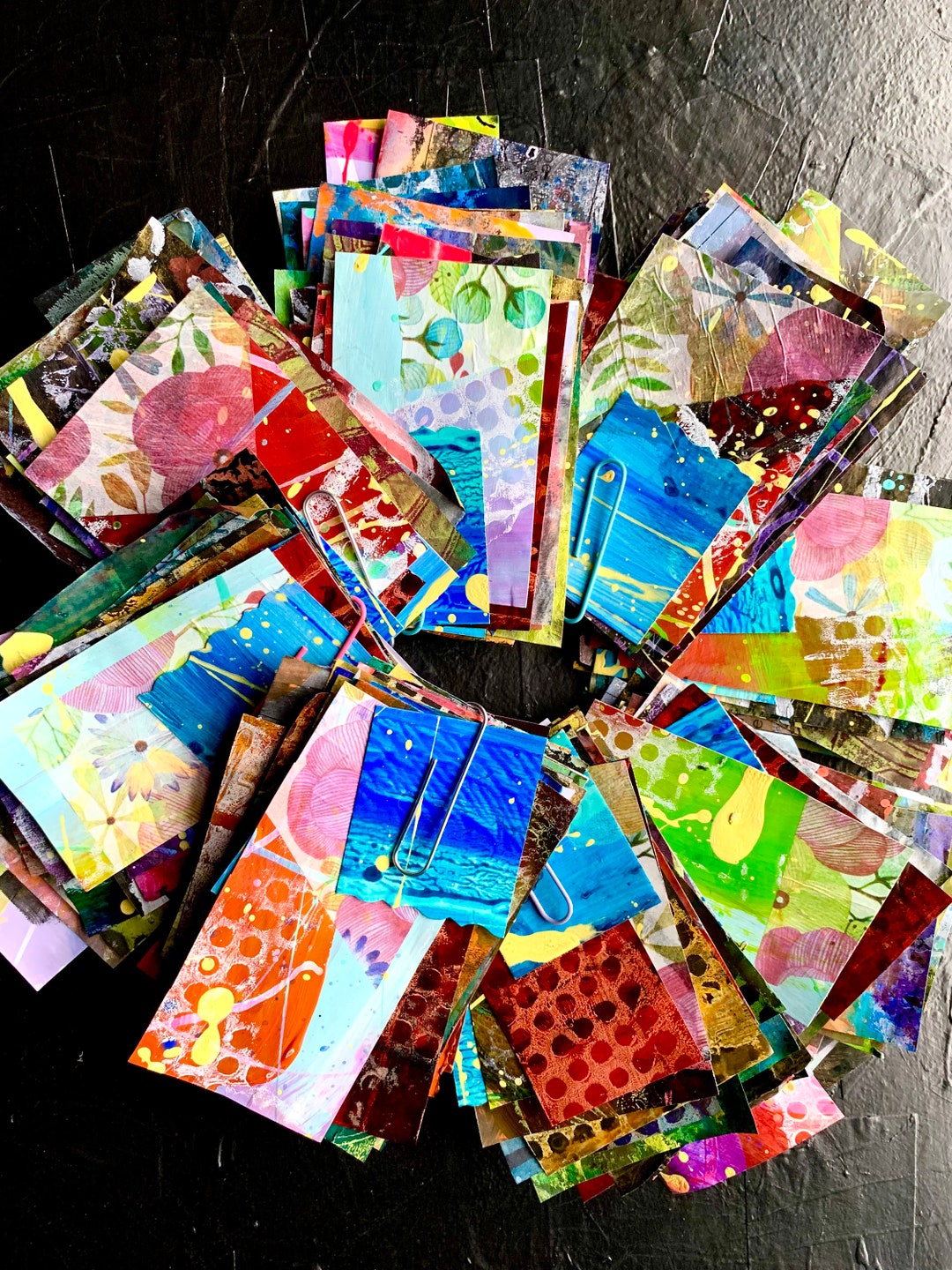 Painted Paper Ephemera-limited Edition Batch-30 Variety Pack-color ...