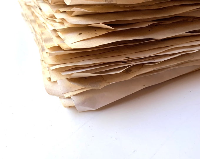 Coffee Stained, Messy Sparkle Splatter-painted Paper Ephemera Variety ...