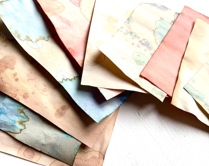 40+ Mini Mystery-hand Painted Paper Ephemera-hand Painted, Mixed Media ...