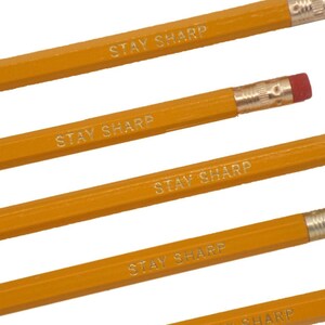 Stay Sharp - Motivational Gift Pencil Set - Inspirational Stamped ...