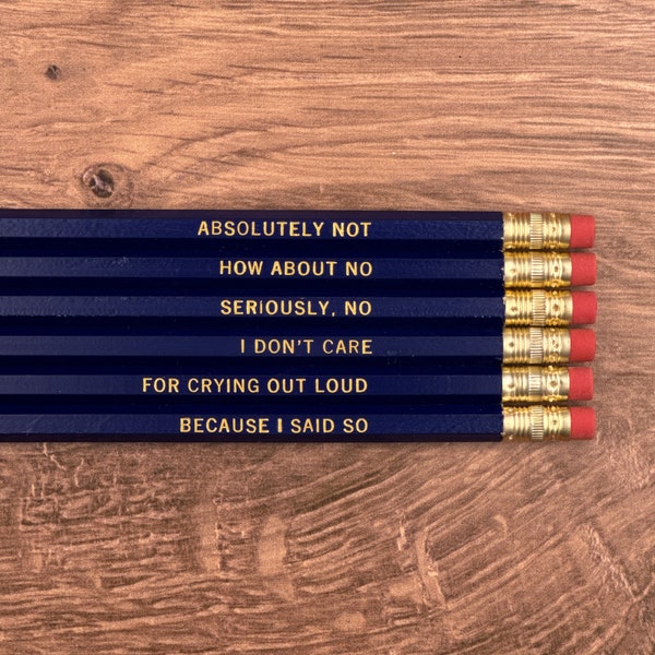 Funny Pencils - Etsy