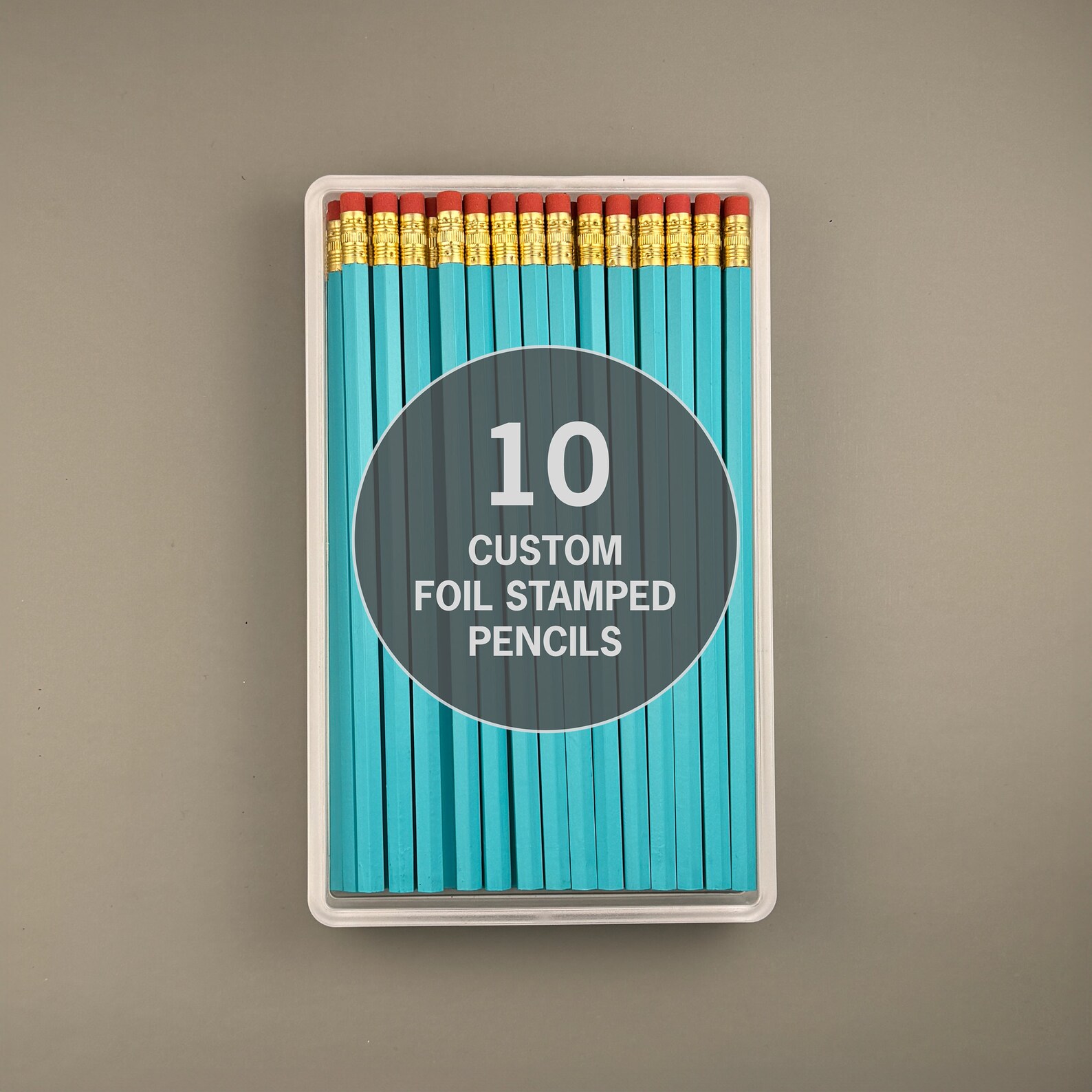 Turquoise Custom Pencils 10 Personalized Pencils, Name Pencils ...