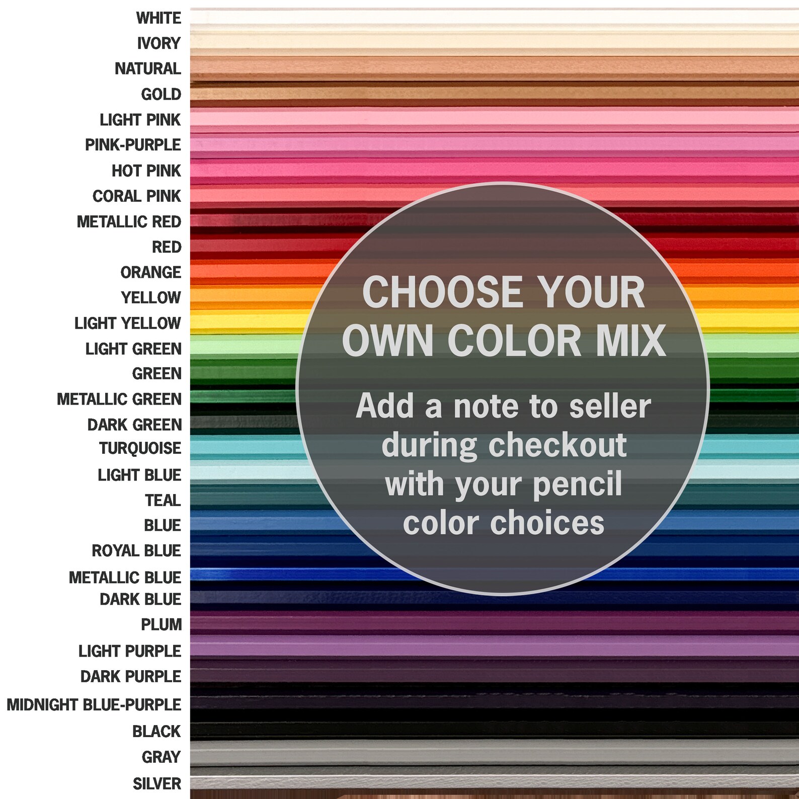 Personalized Pencil Set Custom Pencils Engraved With Foil Stamped Gift ...