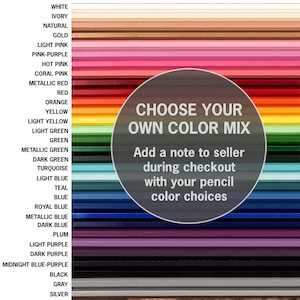 Personalized Pencil Set - Custom Pencils Engraved With Foil Stamped ...