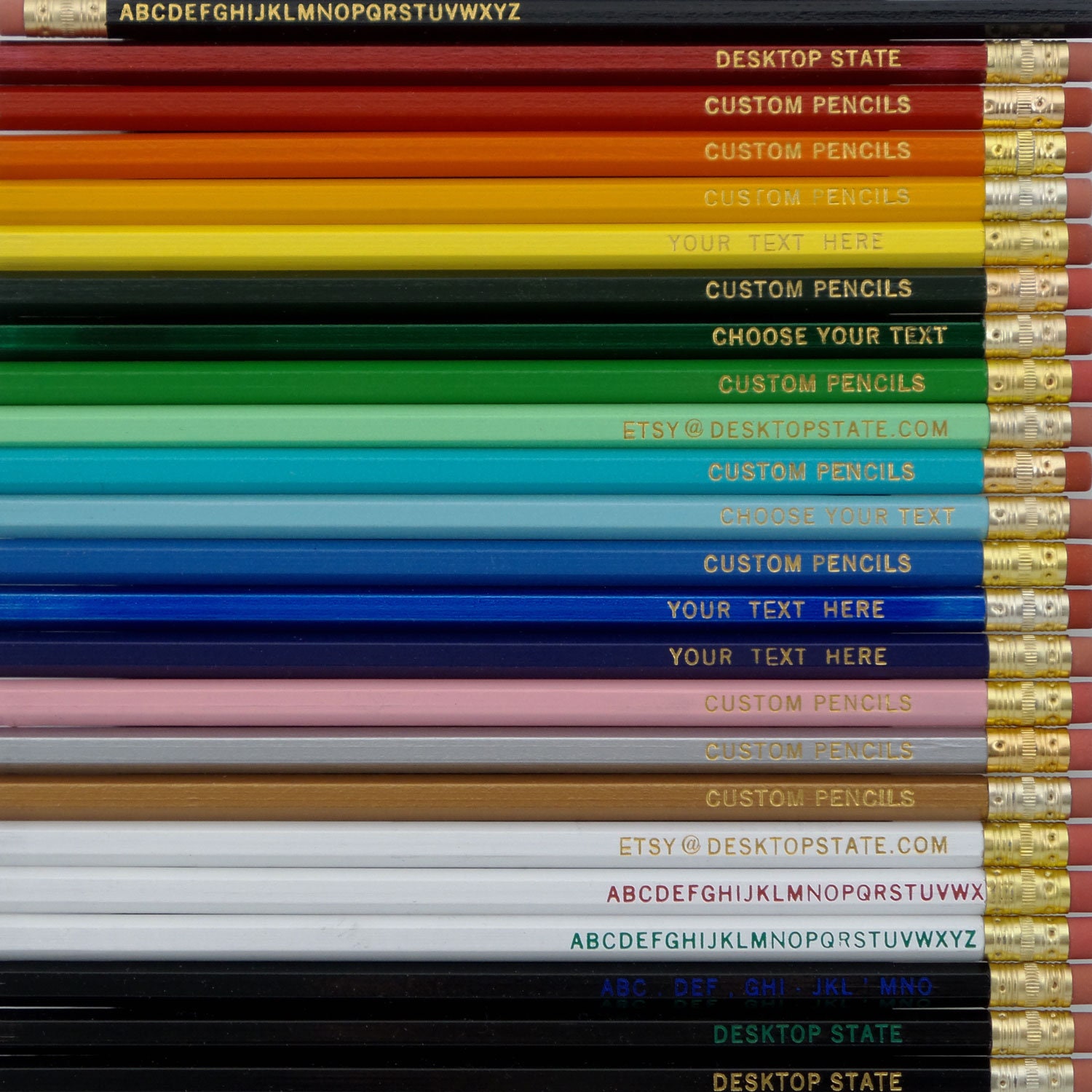 75 Custom Pencils Bulk Order Personalized Pencils for a - Etsy
