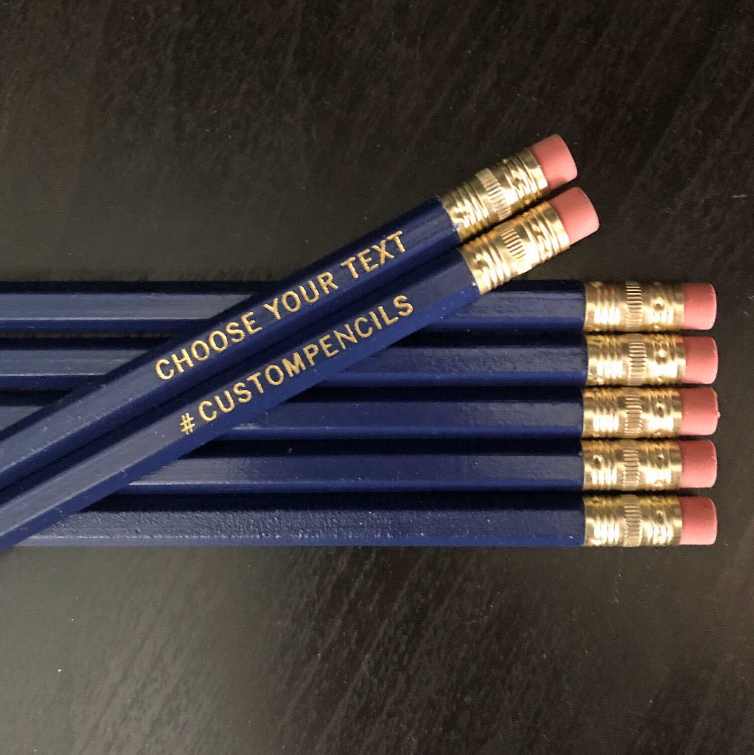 Metallic Blue Custom Pencils 10 Personalized Pencils Name - Etsy Australia