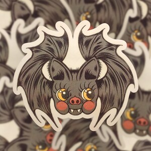 Vintage Kewpie Bat Sticker, Halloween Kewpie, Bat Sticker, Kewpie Doll ...