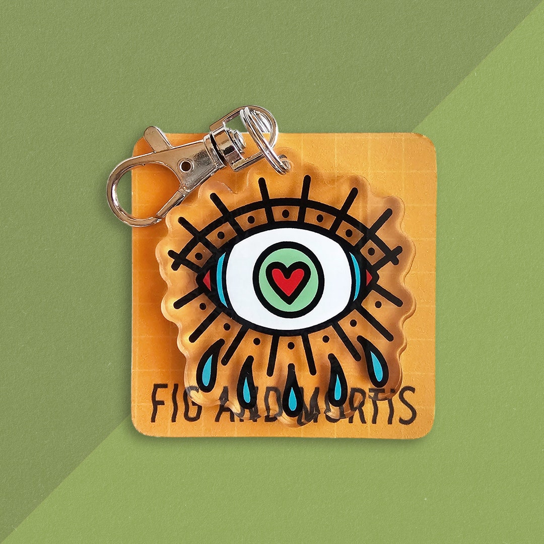 Love Struck Keychain, Aesthetic, Clown Charm, Circus Keychain, Cute ...