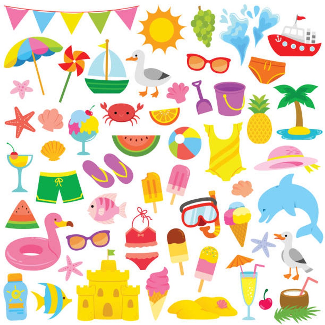 Summer Clip Art Images - Etsy