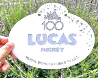 Walt Disney World Inspired Cast Member Name Stroller Sign Tag WDW ...