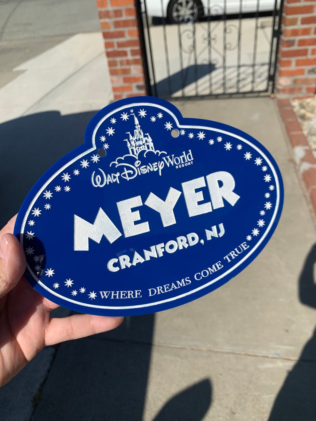 Walt Disney World Inspired Cast Member Name Stroller Sign Tag | WDW ...