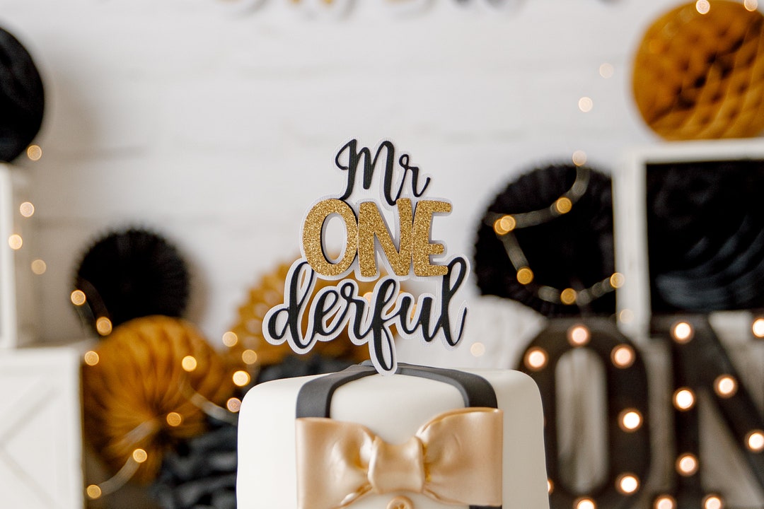 Mr Onederful Cake Topper, Mr One Derful, Smash Cake Topper, First ...