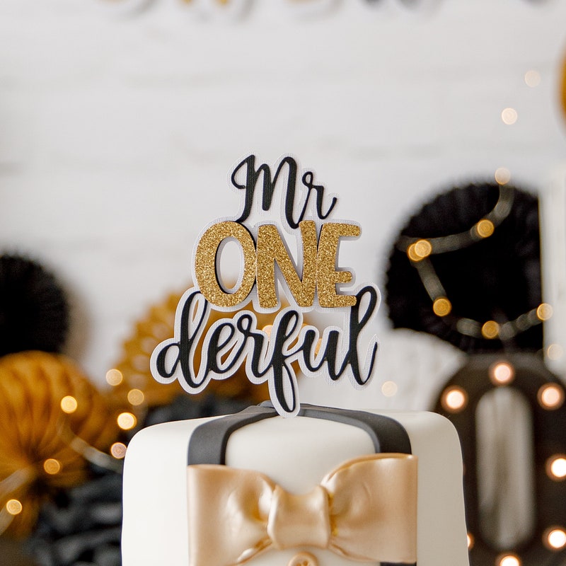 Mr Onederful Cake Topper - Etsy