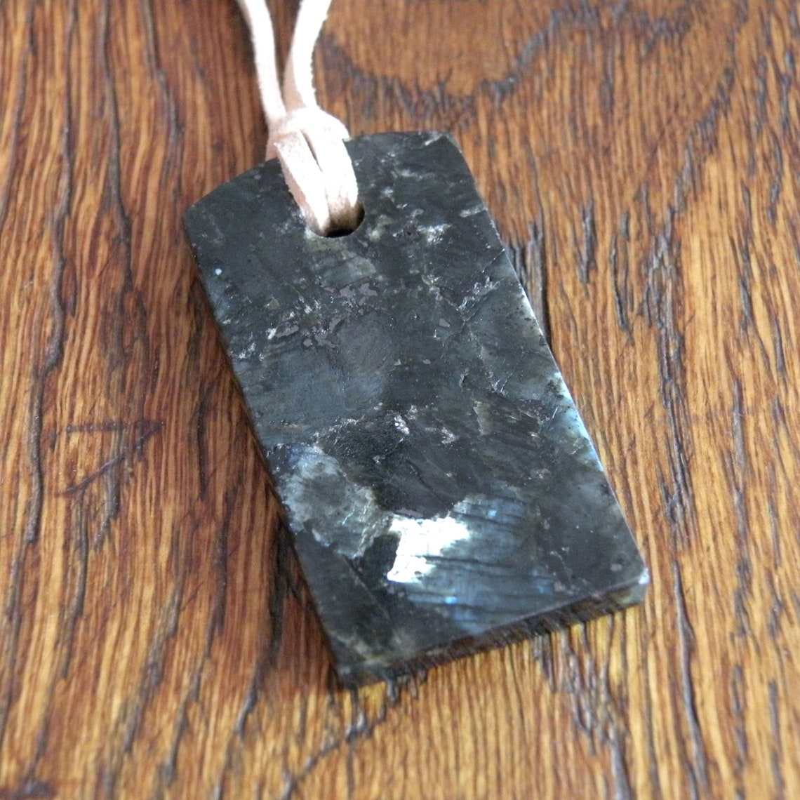 Black Labradorite Pendant - Etsy