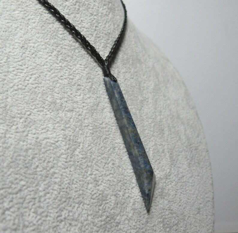 Hand carved lapis lazuli pendant | Etsy